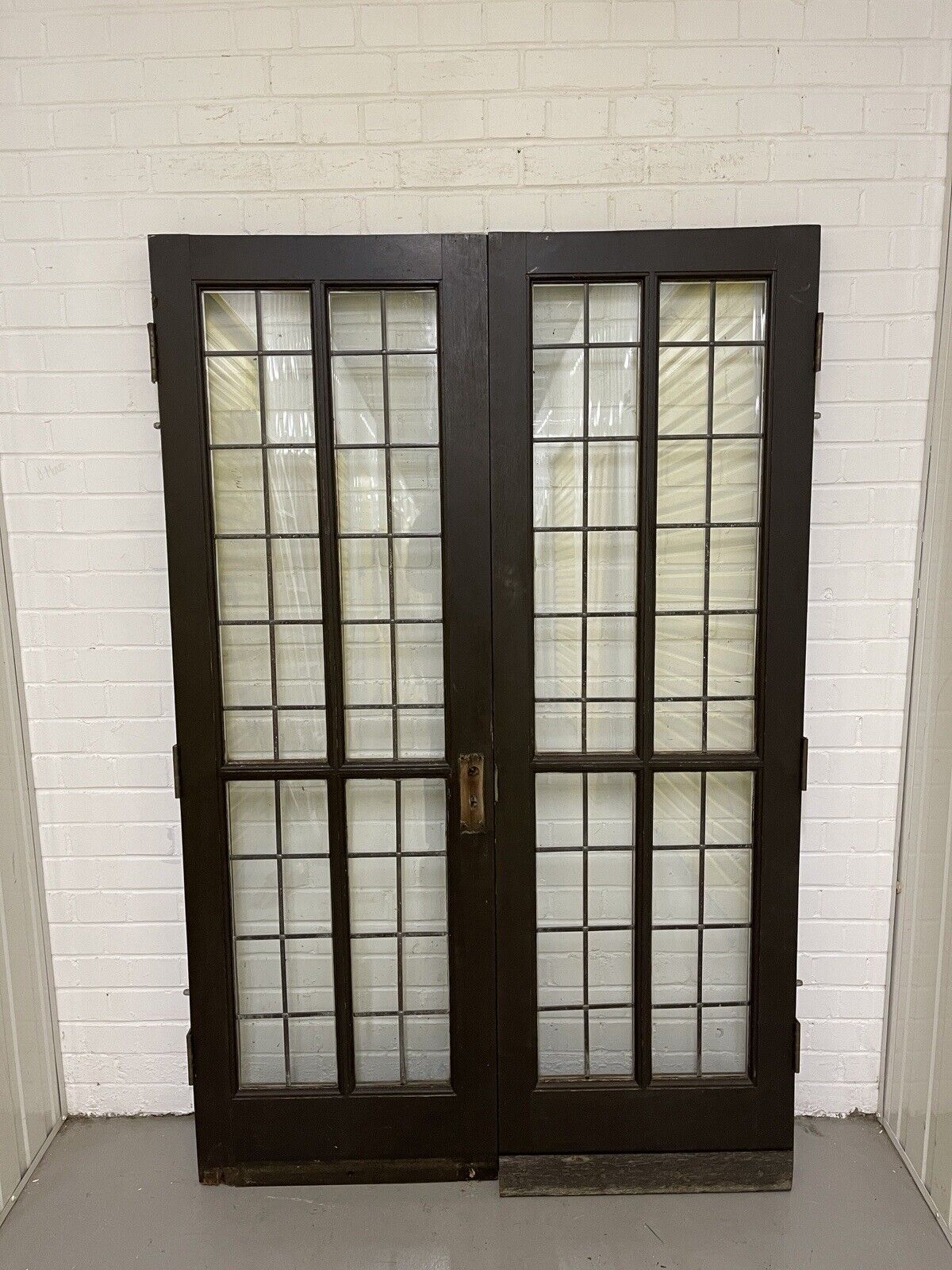 Reclaimed Old French Double Glazed Glass Wooden Double Doors 1835 x 12 ...