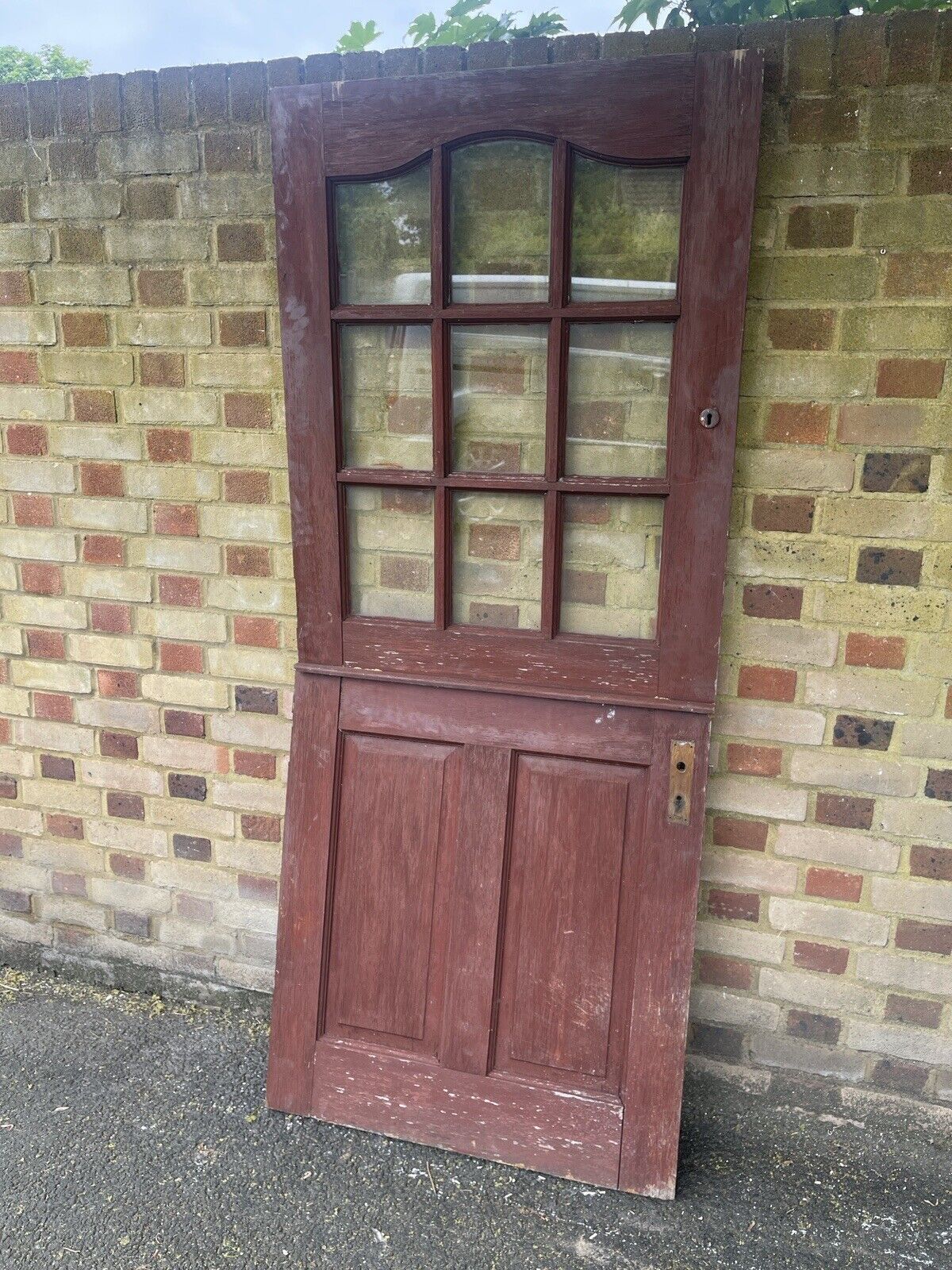 Solid Hardwood External Glass panel Stable Door 1980 X 834mm ...