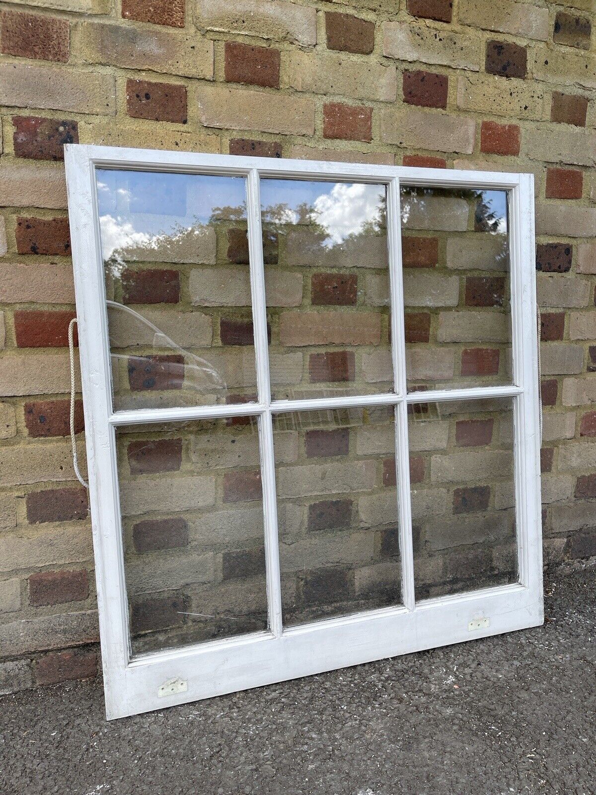 Reclaimed Old Georgian 6 Panel Wooden Window 900 x 945mm – Reclaimed ...