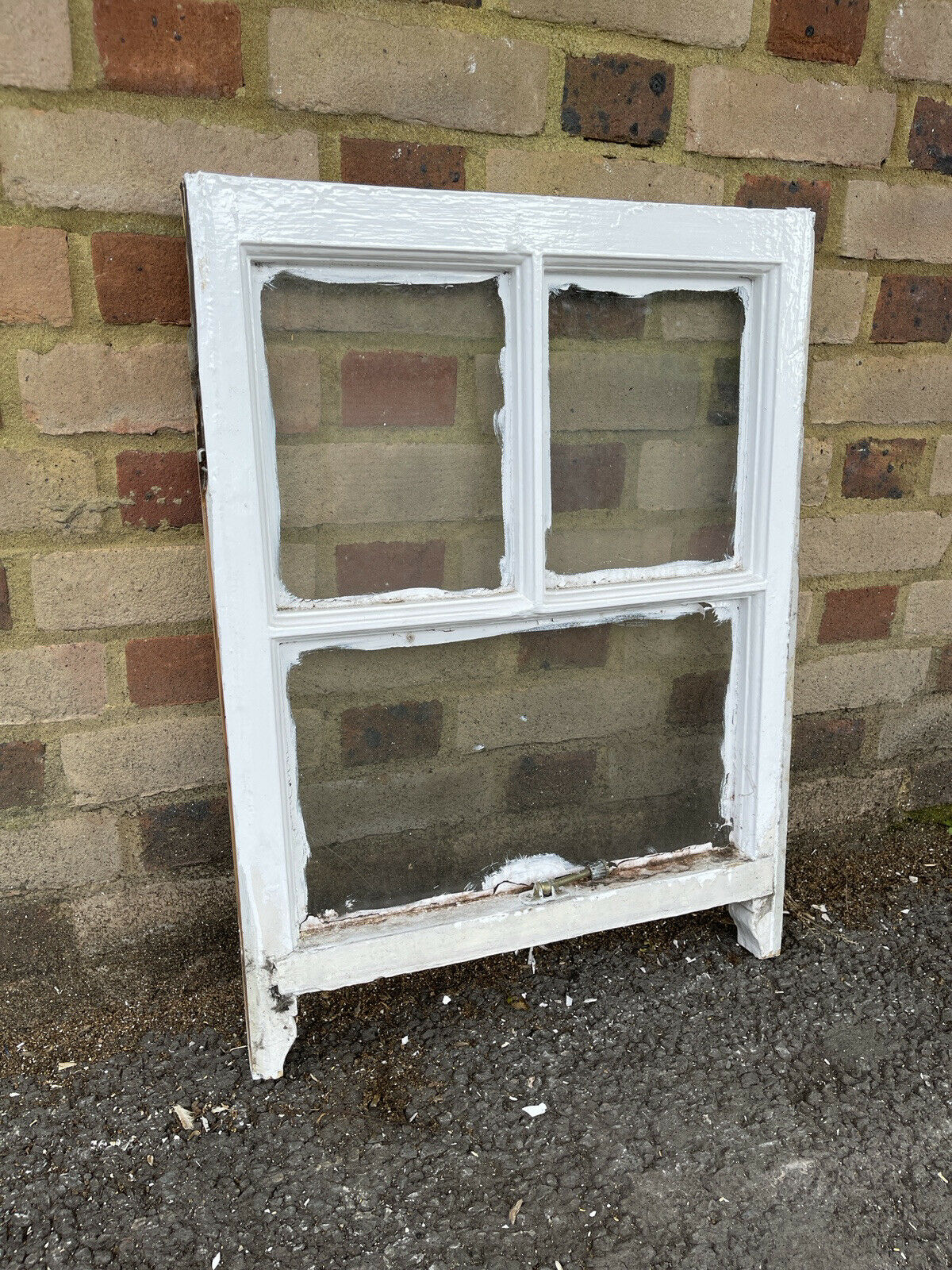 Reclaimed Old Georgian 3 Panel Wooden Sash Window 520 x 705mm ...