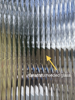 Reclaimed Reeded Glass Internal Or External Door 1945 x 725mm ...